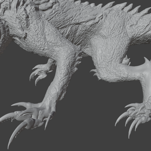 👹 Ebony Odogaron 1/100 - Monster Hunter World・ STL File for 3D printing ...