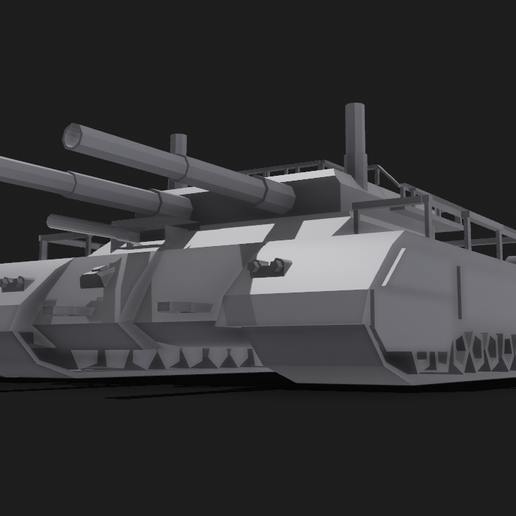 🪖 Low Poly P-1000 Tank・ STL File for 3D printing・Cults