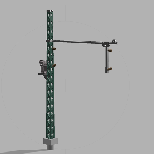 🚆 OVERHEAD LINE MAST/ OVERHEAD LINE MAST TRAIN 1:87・ STL File for 3D ...