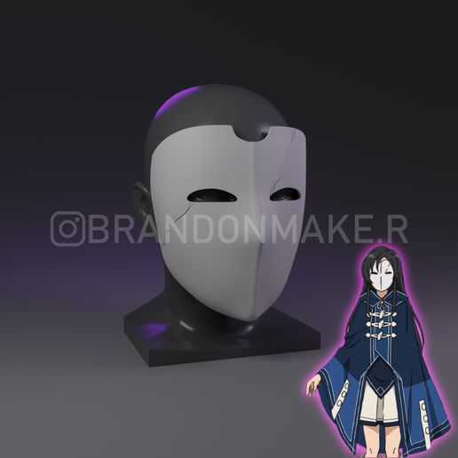 🎭 Nanahoshi Shizuka Mask for Cosplay - Mushoku Tensei: Jobless ...