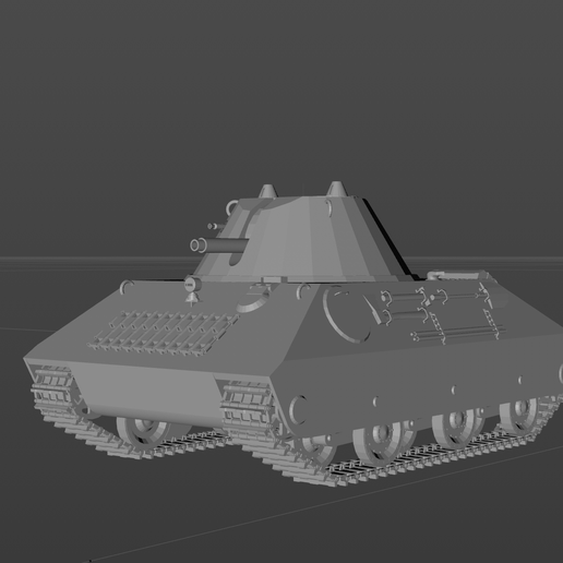 🪖 German 245 light tank 3D model material・ OBJ File for 3D printing・Cults