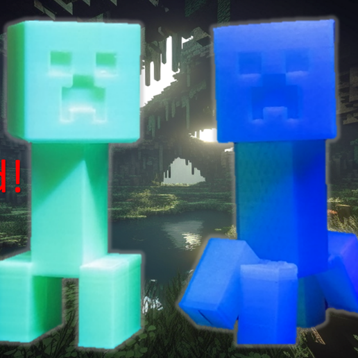 🎮 Minecraft Creeper – articulated and regular・Free STL File for ・Cults