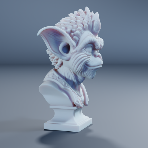 👤 Bust Gremlin・ STL File for 3D printing・Cults