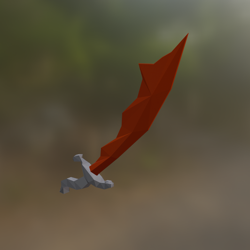 🐉 Dragon Scimitar OSRS・ OBJ File for 3D printing・Cults