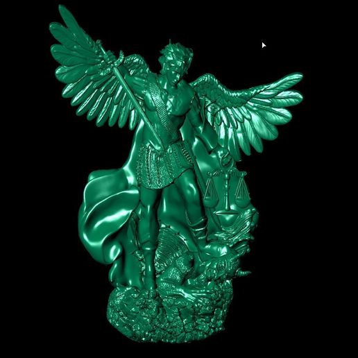 🗿 SAINT MICHAEL SCULPTURE, escultura são miguel・ STL File for 3D ...