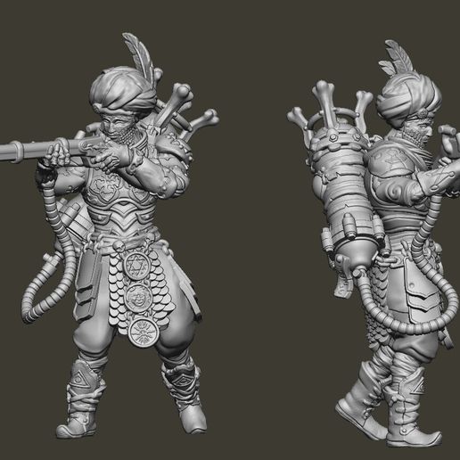 🗡️ Iron Sultanate - Alchemist・ STL File for 3D printing・Cults
