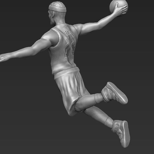 🏀 Lebron James figurine for 3D printing・ STL File for 3D printing・Cults