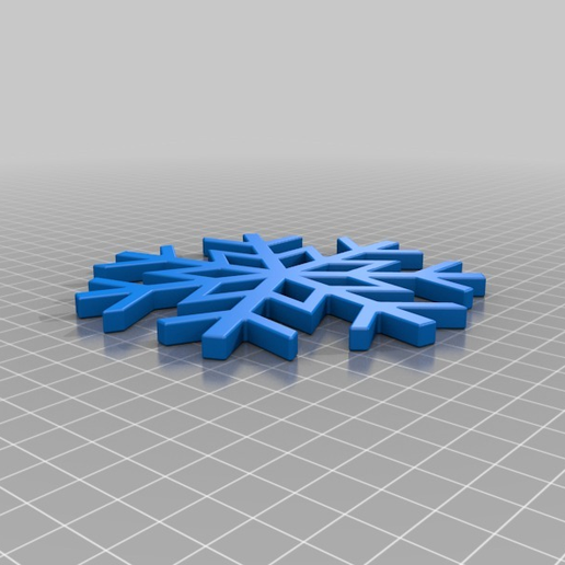 ️ Snowflake wand head・Free 3D File for ・Cults