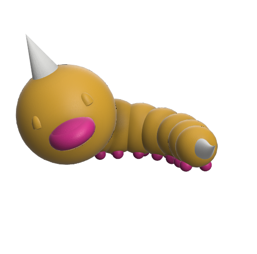 🐉 Weedle・ OBJ File for ・Cults