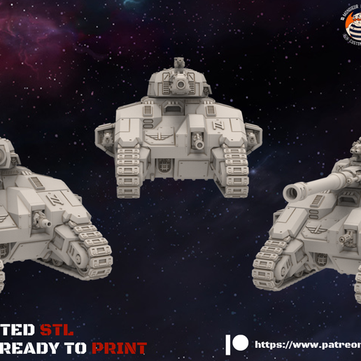 🪖 Fenrir - Rundsgäard Battle Tank / Imperial Guard・ 3D File for ・Cults
