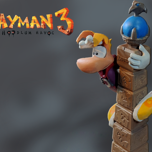🎲 Rayman 3 Leptys Statue・Free STL File for ・Cults