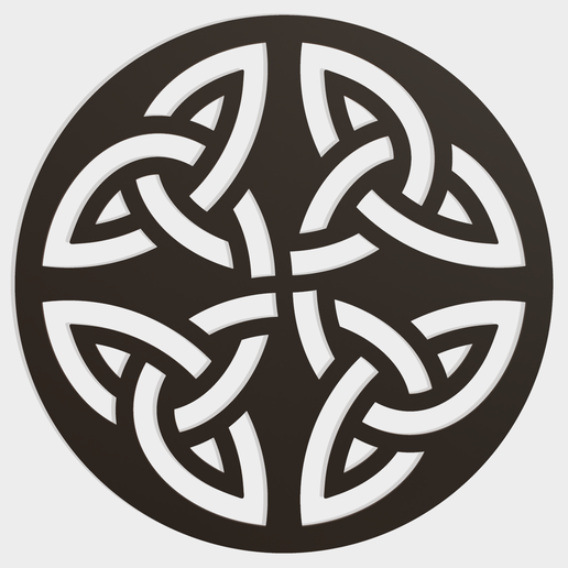 Fichier 3D Celtic Knot 1- 2D/3D Wall Art STL+SVG+DXL+PNG For CNC Router ...