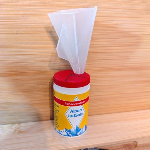 🧂 Mini funnel for refilling tiny salt can・Free STL File for 3D printing ...