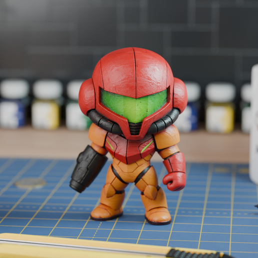 🆓 Samus Aran - Metroid Game・Free STL File for 3D printing・Cults