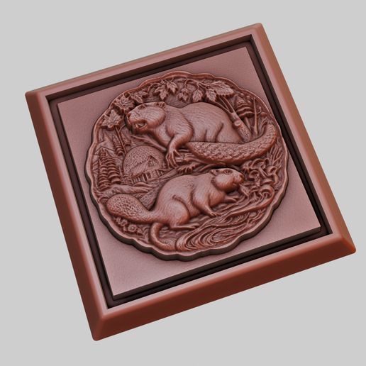 3D file Beaver Animal 3D Model for CNC Router Laser & 3D Printer 🦫 ・3D ...