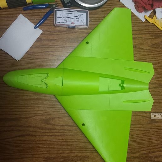 😡 The Angry Hornet (600mm Differential Thrust Flying Wing)・ STL File ...