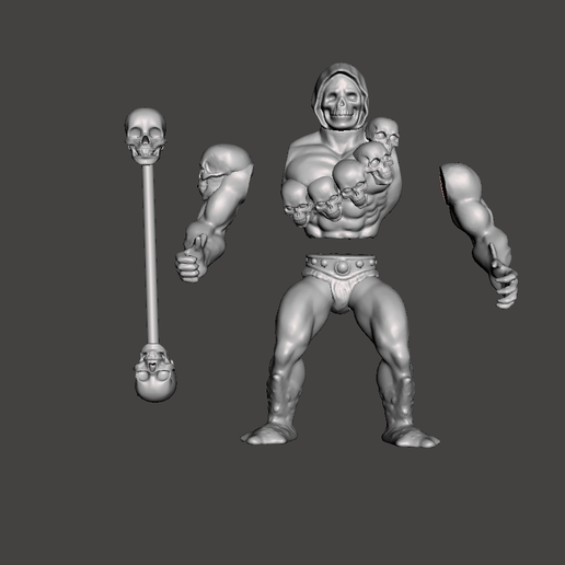 🎨 MOTU TRIBAL SKELETOR FAN ART・ OBJ File for 3D printing・Cults