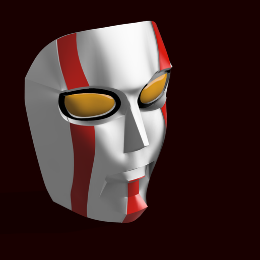 🪖 Megaloman Cosplay Mask・ STL File for 3D printing・Cults