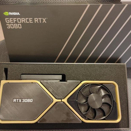🖥️ Nvidia RTX 3080 Series Founders Edition fully 3D printable 1:1 scale ...