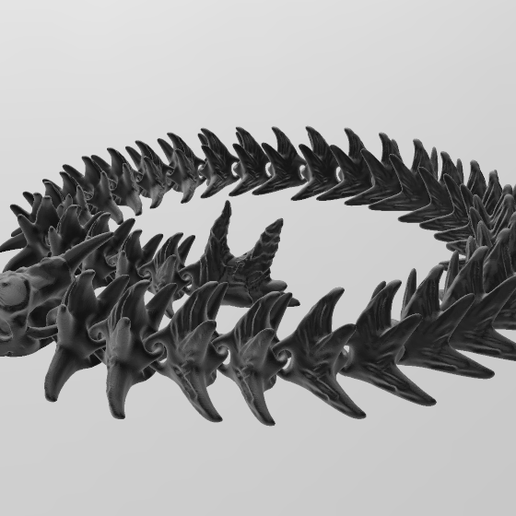 STL file Articulated Skeleton Dragon 💀 ・3D print design to download・Cults