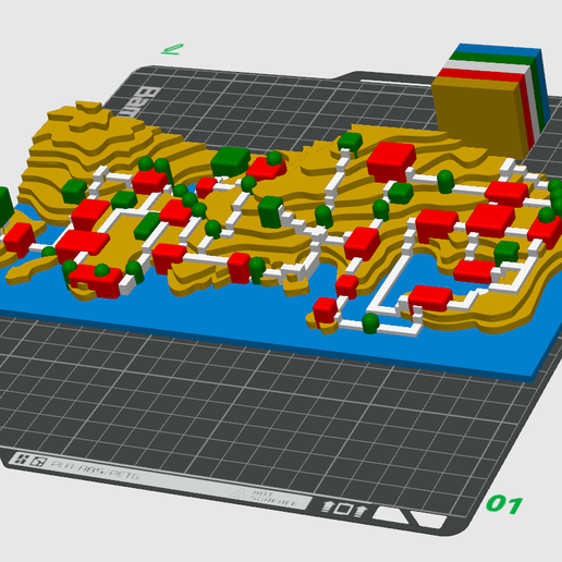 🐉 Kanto and Johto 3D Pokemon Terrain Map・ STL File for 3D printing・Cults