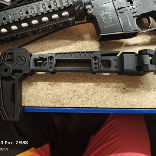 🔫 KRISS VECTOR STRIKE INDUSTRIES STYLE FOLDABLE STOCK・ STL File for 3D ...