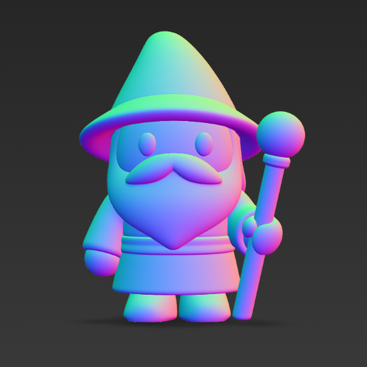 🪄 Tiny Heroes - Wizard・ STL File for 3D printing・Cults