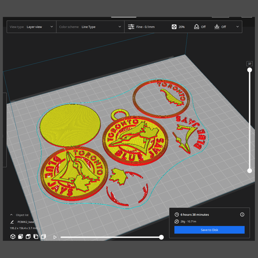 📛 MLB Toronto Blue Jays Keychan Badge Printable and renderable・ 3D File ...