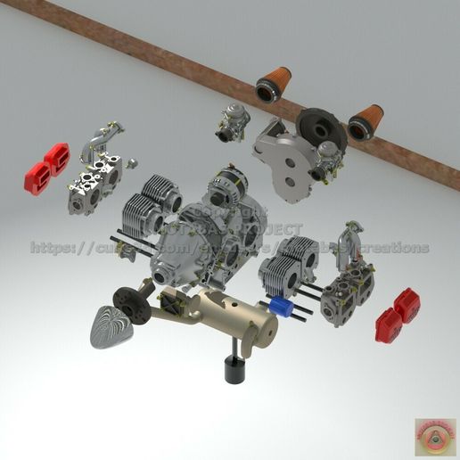 🛩️ ROTAX 912 ULS - AIRPLANE ENGINE・ STL File for 3D printing・Cults