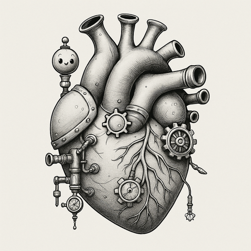 💜 Clockwork Heart - Steampunk Anatomical Engine・ STL File for 3D ...
