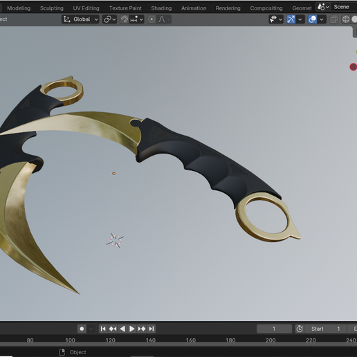 STL file Karambit knife 🔪 (OBJ)・3D printer design to download・Cults