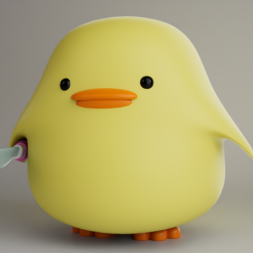 🐔 MEME Chicken with knife・ STL File for 3D printing・Cults