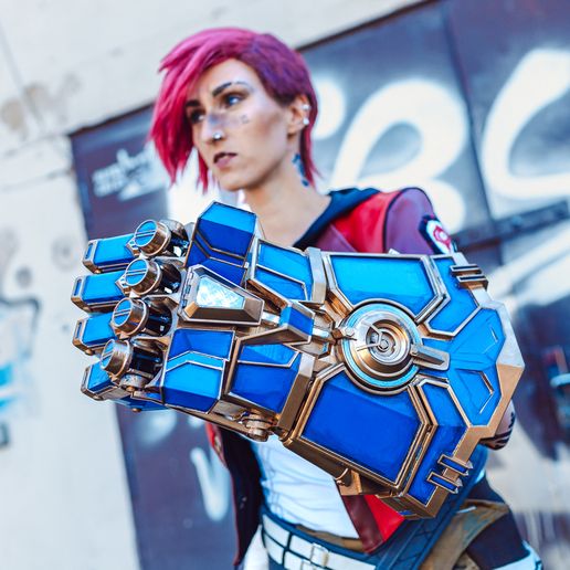 🎭 Arcane Vi Mechanical Gauntlet・ 3D File for 3D printing・Cults