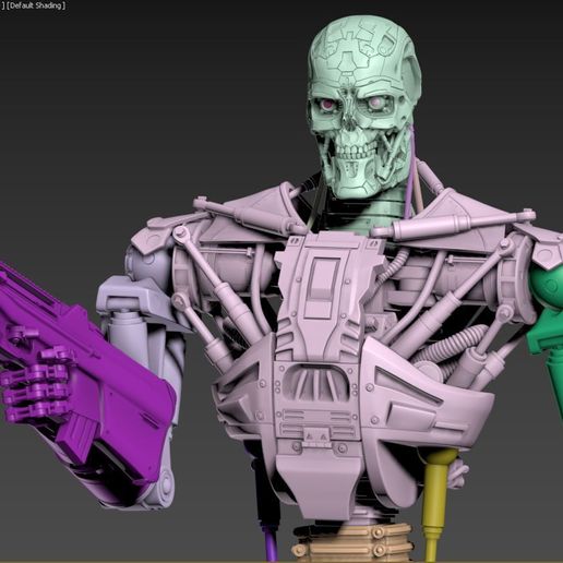🧸 T-600 Terminator Salvation・ 3D File for 3D printing and CNC machining ...