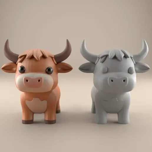 🐄 Cute Cow 3D STL Model for Print - Desk Decor・ STL File for 3D ...