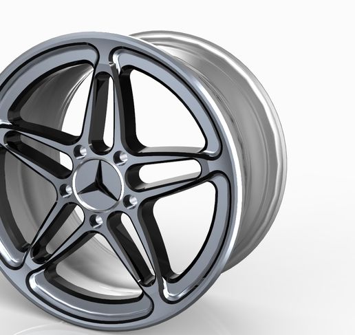 🚗 Mercedes Benz Rim-Keychain・Free STL File for 3D printing・Cults