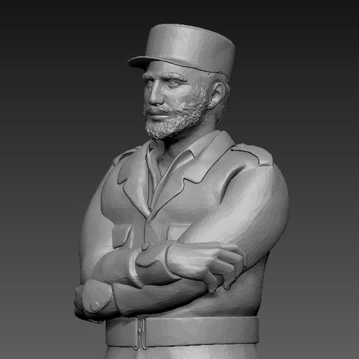 STL file fidel castro 👾 ・3D print model to download・Cults