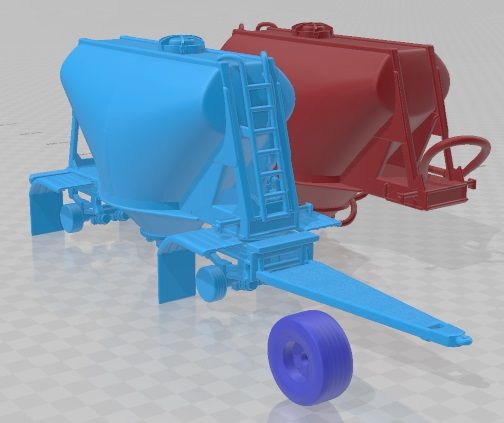 🚐 Double Beall 550 Dry Bulk 2016 Printable Trailer・ 3D File for 3D ...