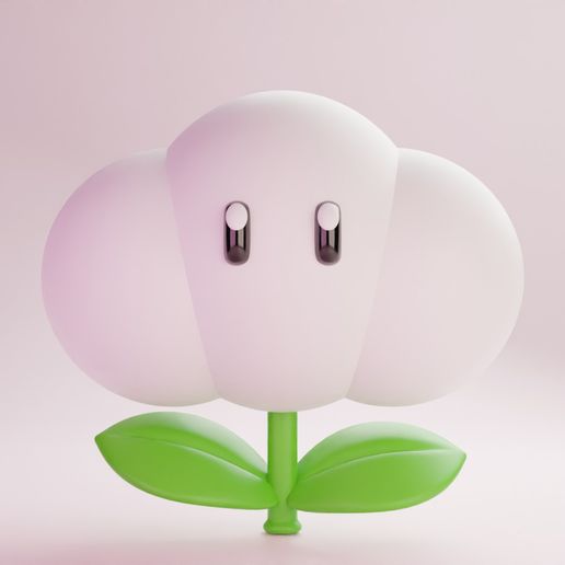 ☁️ Cloud Flower (Mario)・ 3D File for 3D printing・Cults