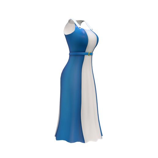 STL file Shirt Style Collar Panel Dress 3D Model - STL Printable 👗 ...
