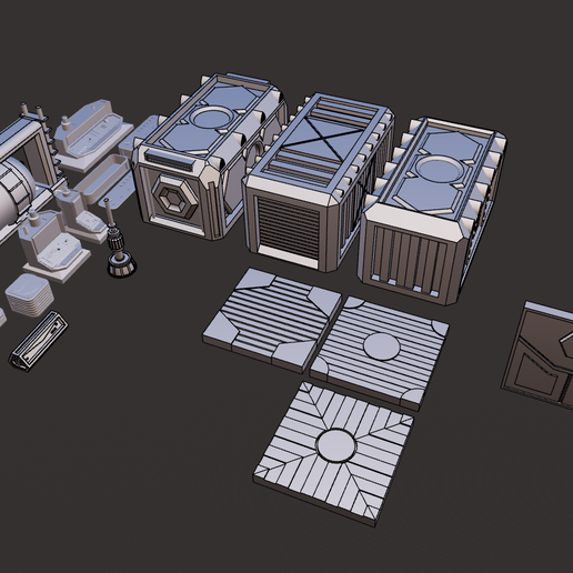 STL file Sci Fi Scatter Pack MEGA Pack! 🛷 ・3D printing idea to download ...