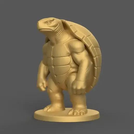 🐢 Mighty Turtle Warrior STL Unique 3D Printable Figurine・ STL File for ...