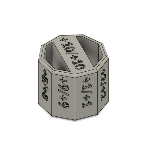 ♟ Nonagon Power Counter・ STL File for 3D printing・Cults