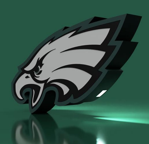 🔦 Philadelphia Eagles Lamp・ STL File for ・Cults