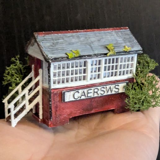 3D printing Model Railway Signal Box • made with Photon mono x・Cults