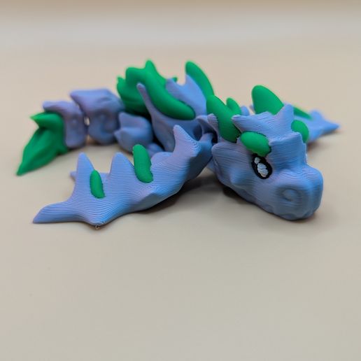 🐉 Poppy flexible dragon・Free STL File for 3D printing・Cults