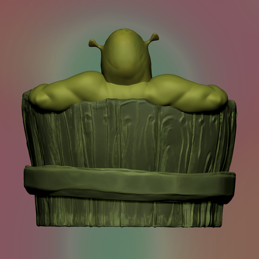 🍿 Shrek Popcorn Bucket・ STL File for 3D printing・Cults