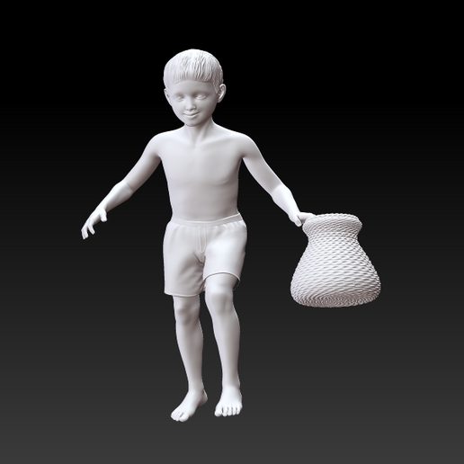 STL file STL file Children catch fish, ready for 3D printing 📁 ・3D ...