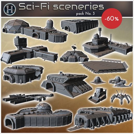 🔮 Sci-Fi sceneries pack No. 3 - Future Sci-Fi SF Post apocalyptic ...