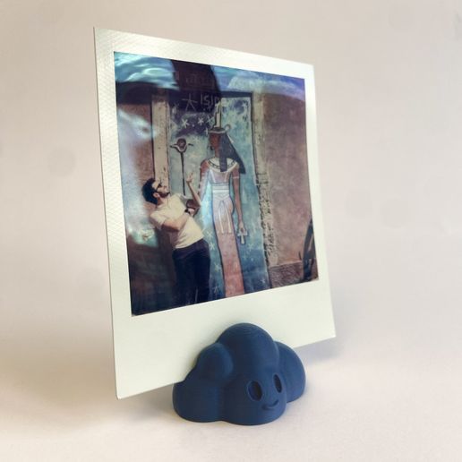 ☁️ CUTE CLOUD: UNIVERSAL INSTANT PHOTO/POLAROID STAND・ OBJ File for 3D ...